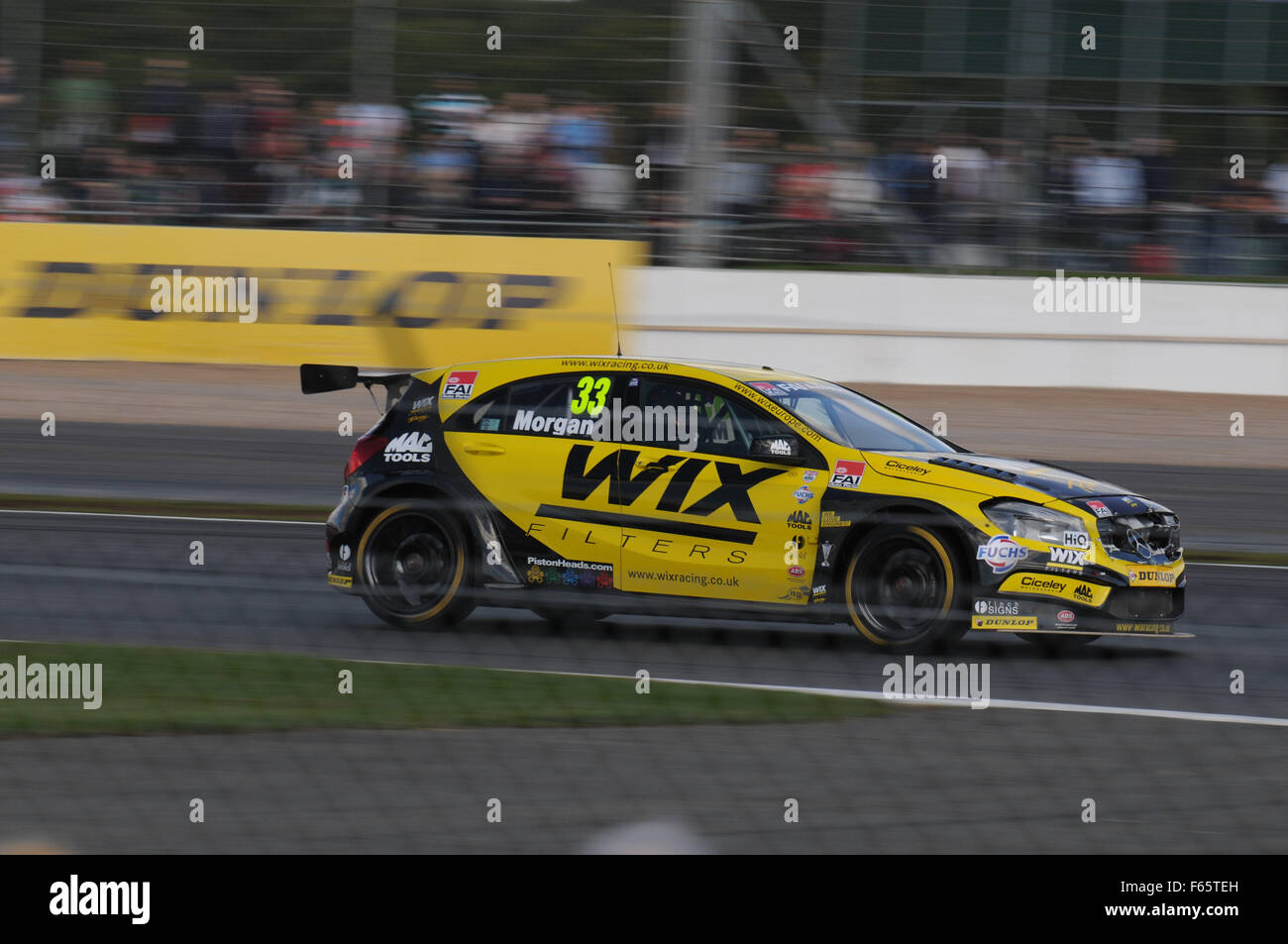 Touring car at silverstone race track side view Stock Photo - Alamy