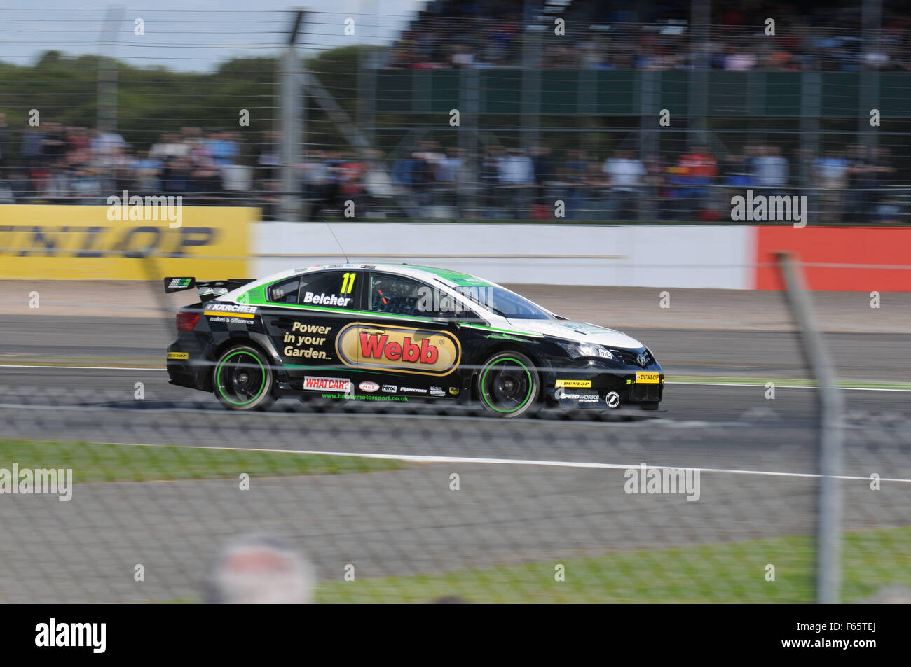 Touring car at silverstone race track side view Stock Photo - Alamy