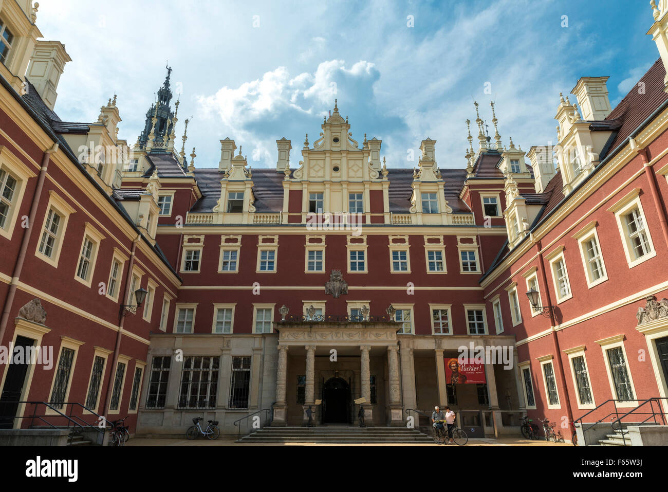 Muskau palace, Muskau Park, Upper Lusatia, Germany Stock Photo - Alamy