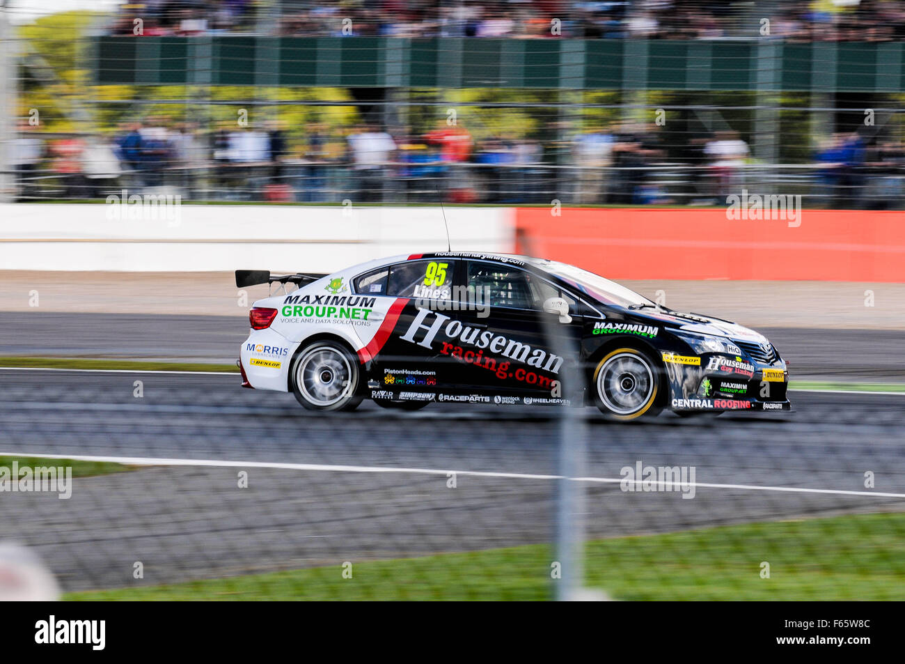 Touring car at silverstone race track side view Stock Photo - Alamy