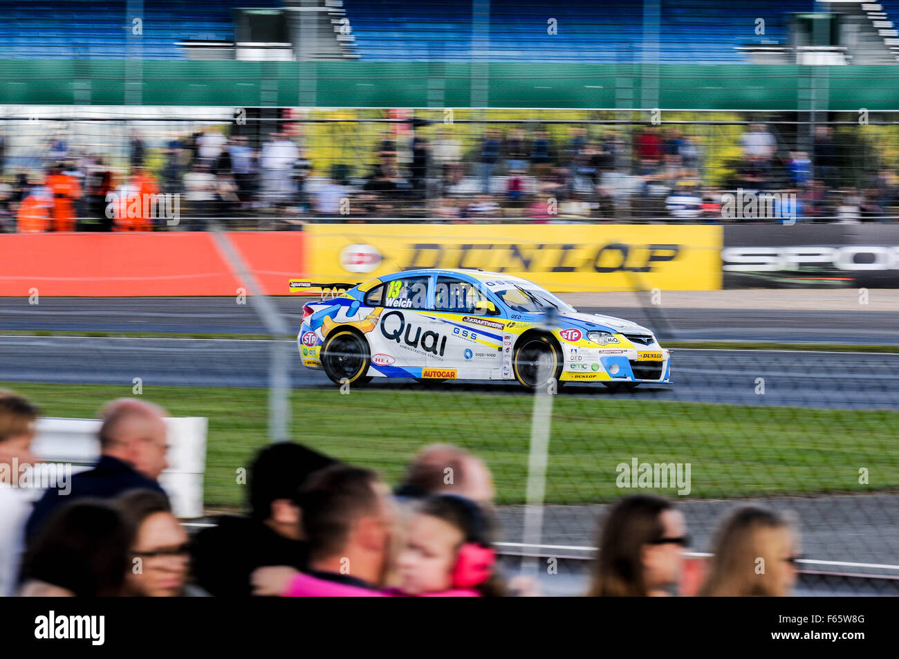 Touring car at silverstone race track side view Stock Photo - Alamy