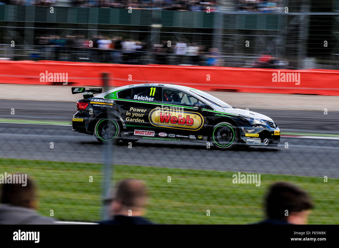 Touring car at silverstone race track side view Stock Photo - Alamy