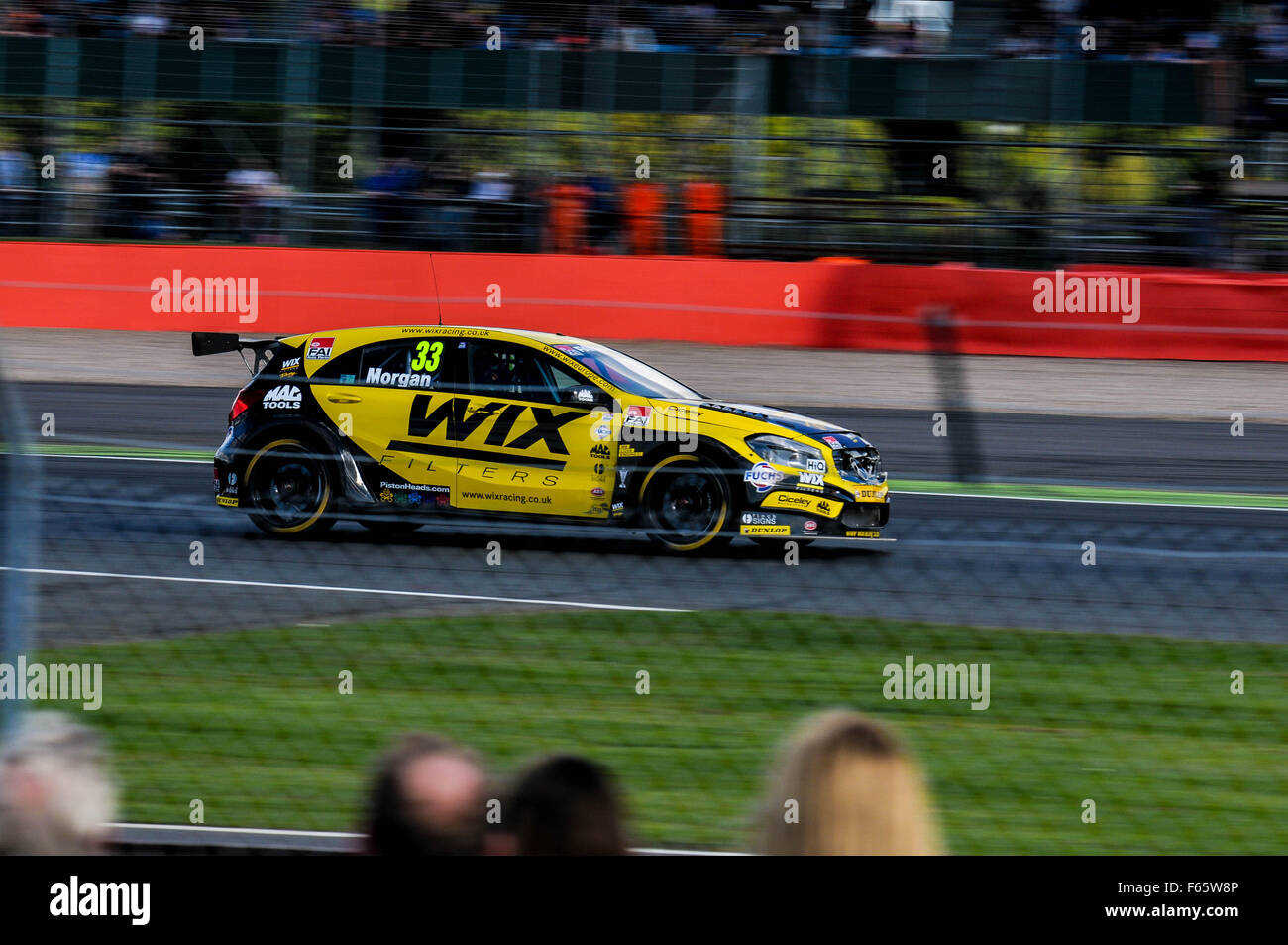 Touring car at silverstone race track side view Stock Photo - Alamy