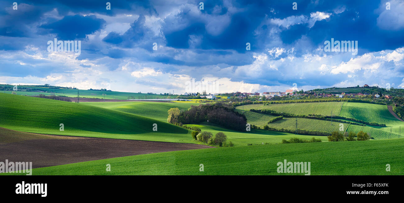 Rural spring landscape Stock Photo - Alamy