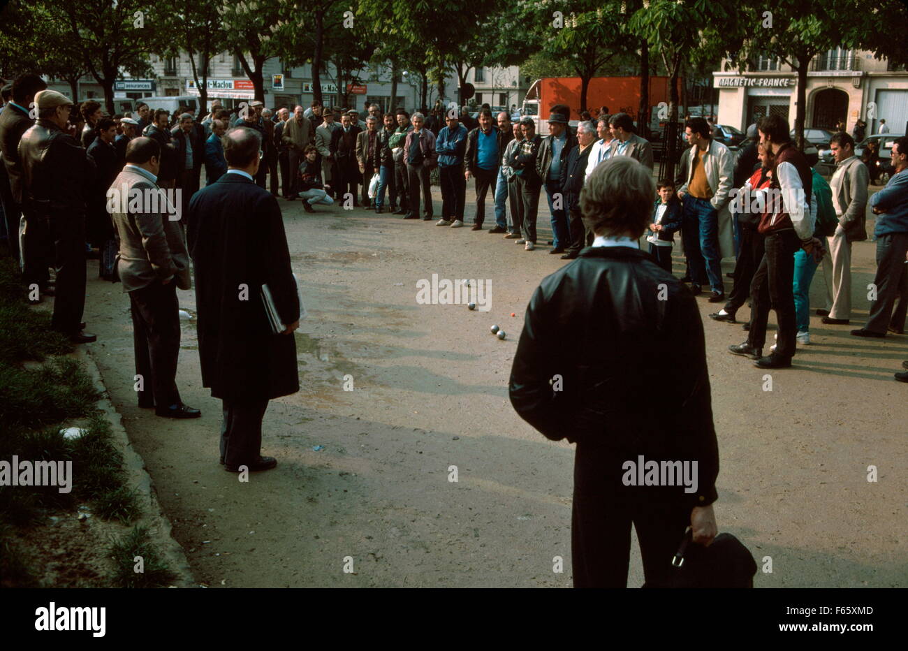 AJAXNETPHOTO. PARIS, FRANCE. - BOULE - PETANQUE - A GAME OF BOULE IN ...