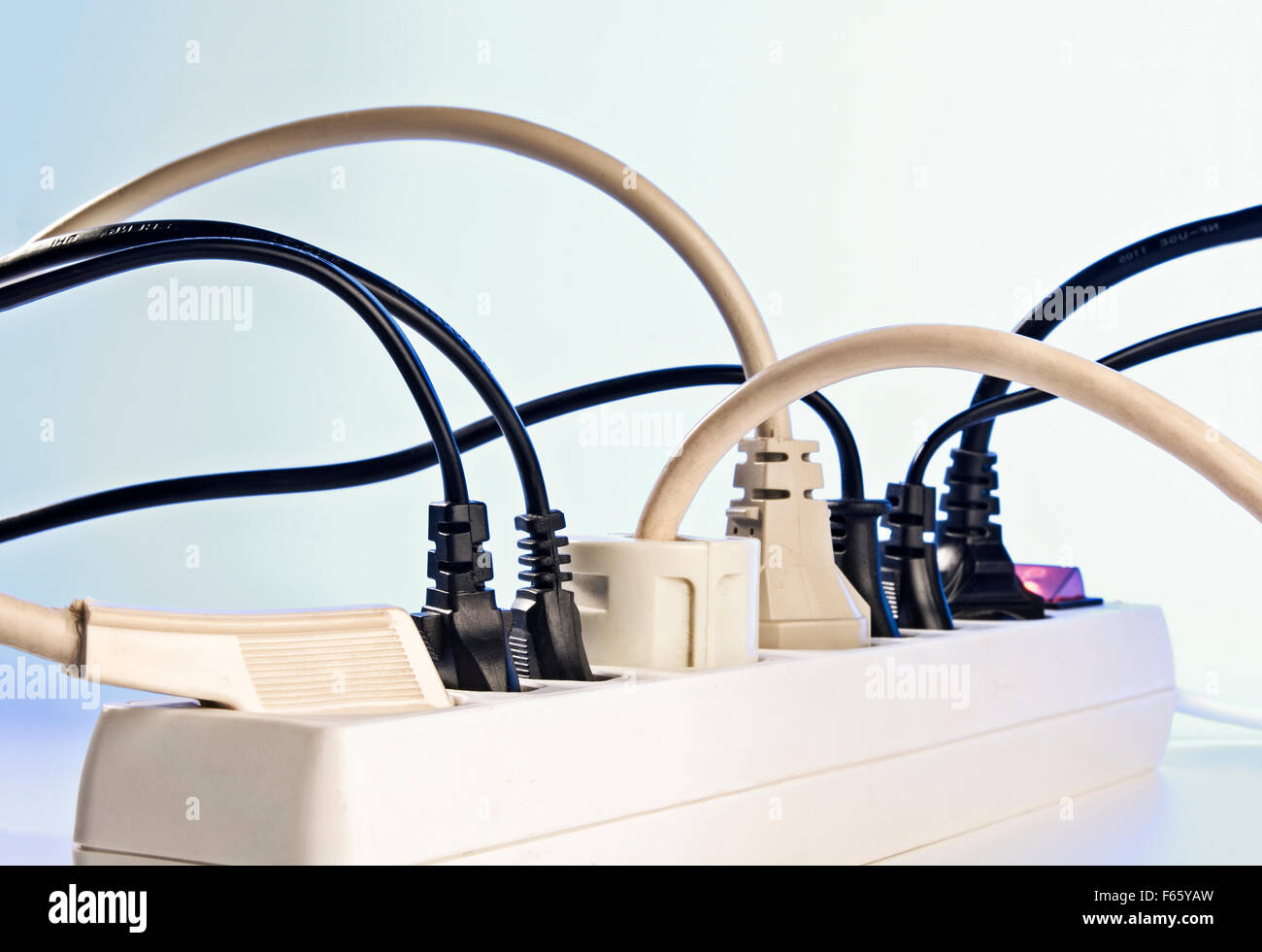 All terminals in a Multiple socket are occupied Stock Photo - Alamy