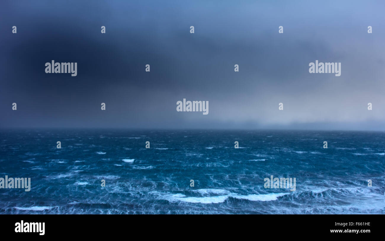 big ocean storm ( Commander Islands Stock Photo - Alamy