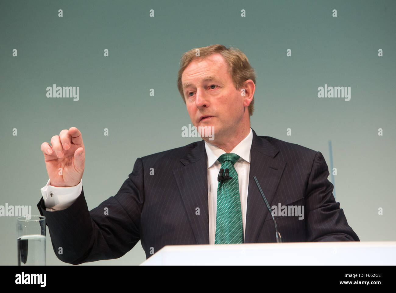 Enda Kenny,Taoiseach of Ireland,speaks at the CBI conference in London ...