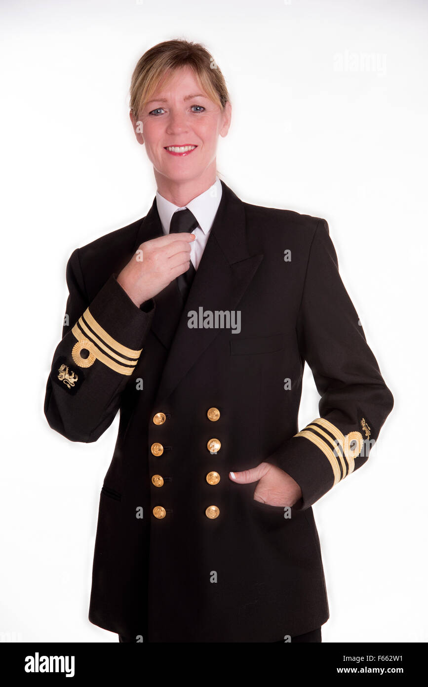 Female Lt Commander naval officer in uniform Stock Photo - Alamy