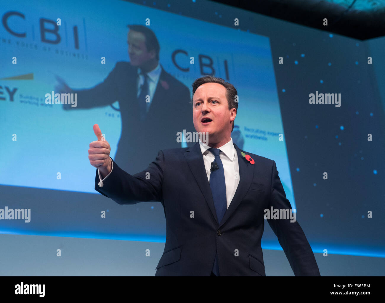 David Cameron,Prime Minister,talks at the annual CBI conference in ...