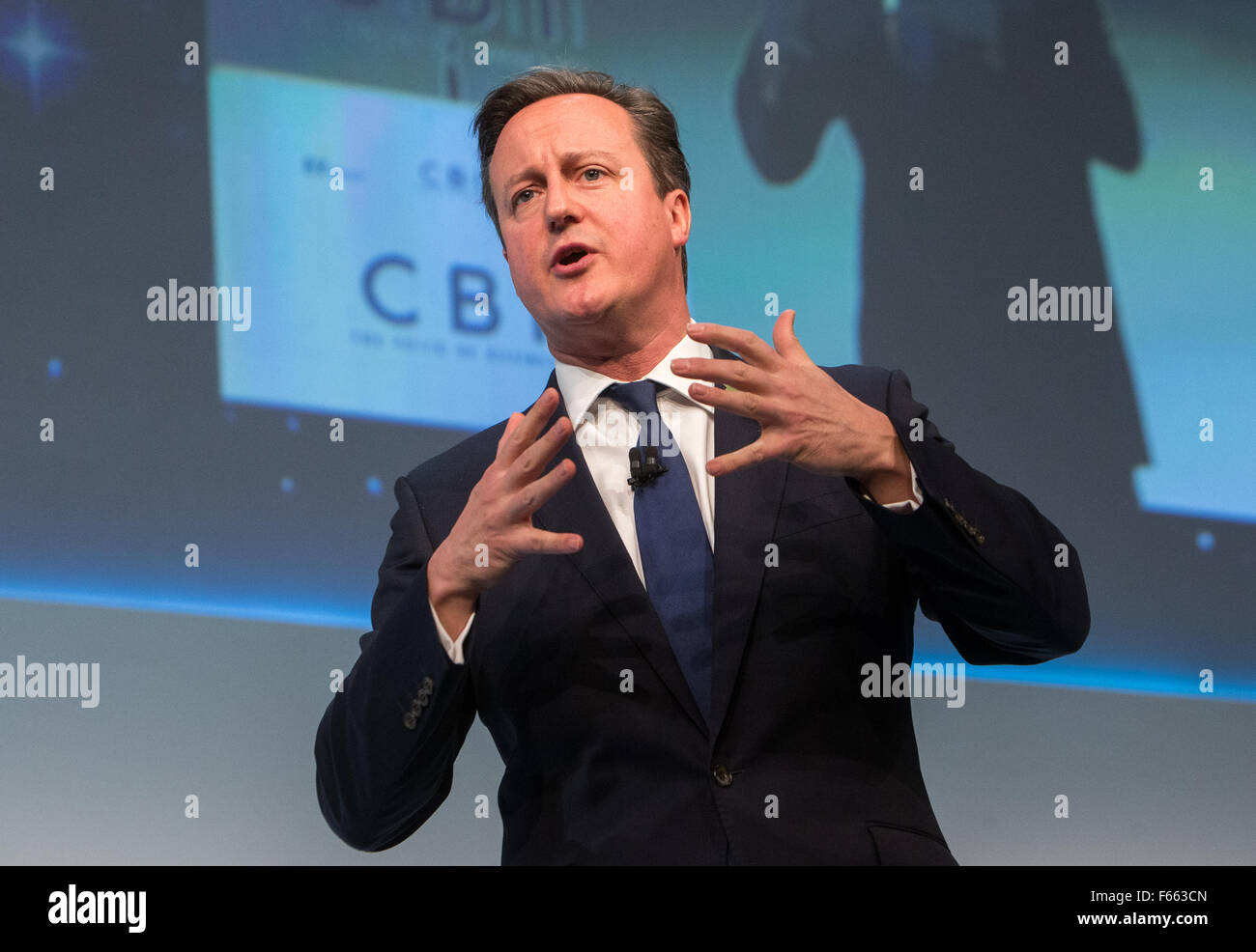David Cameron,Prime Minister,talks at the annual CBI conference in ...