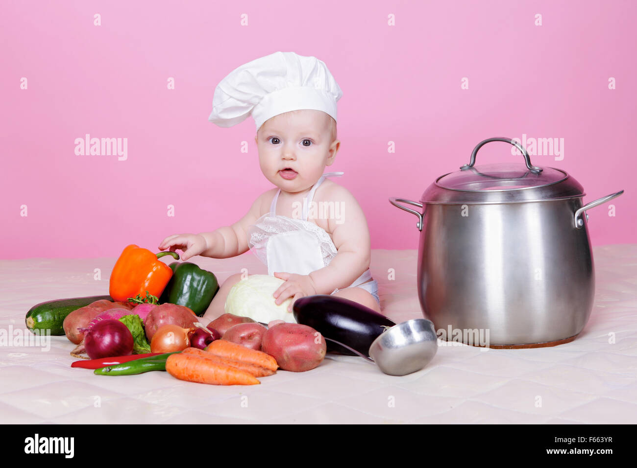 Baby cook portrait Stock Photo - Alamy