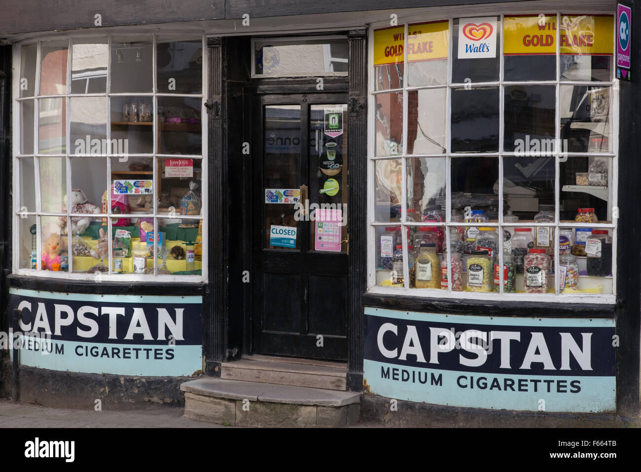 Historic shop front in Kington, Herefordshire, Engand, UK Stock Photo ...