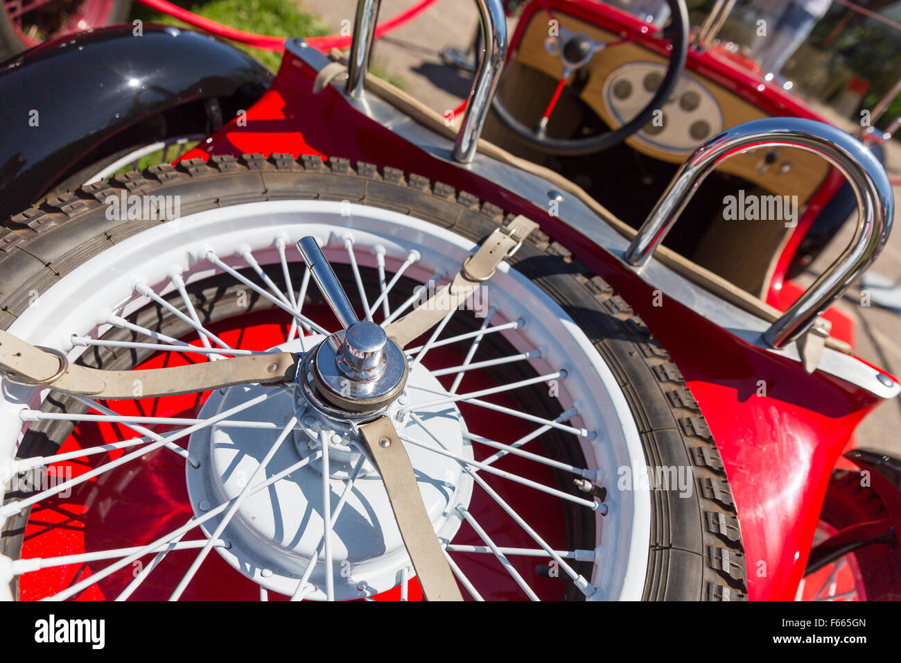 Wheel on old timer hi-res stock photography and images - Alamy