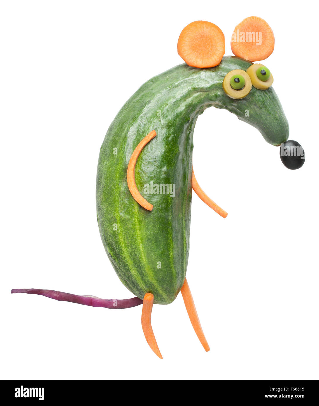 Funny rat made of vegetables Stock Photo - Alamy