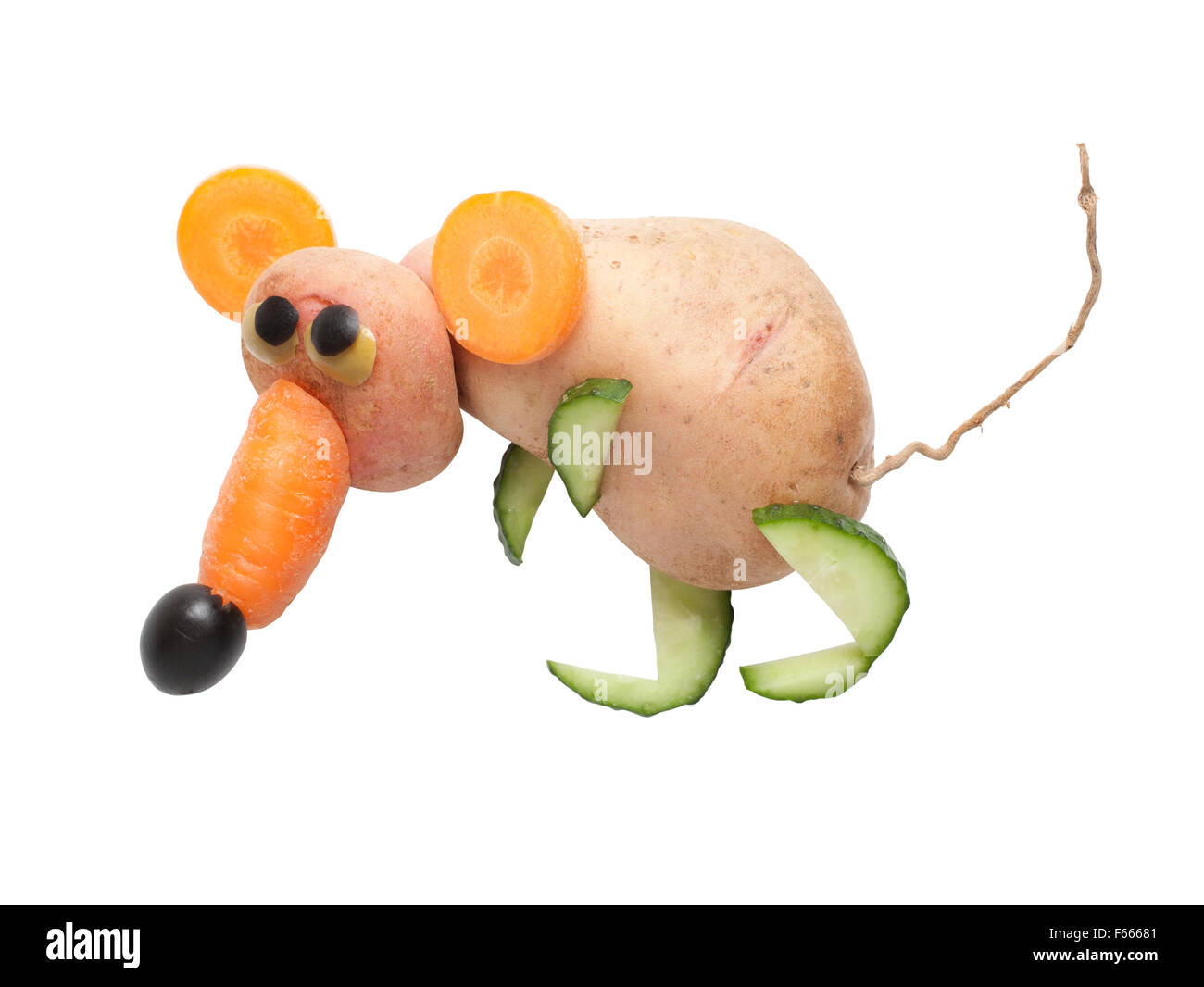 Rat made of vegetables Stock Photo - Alamy