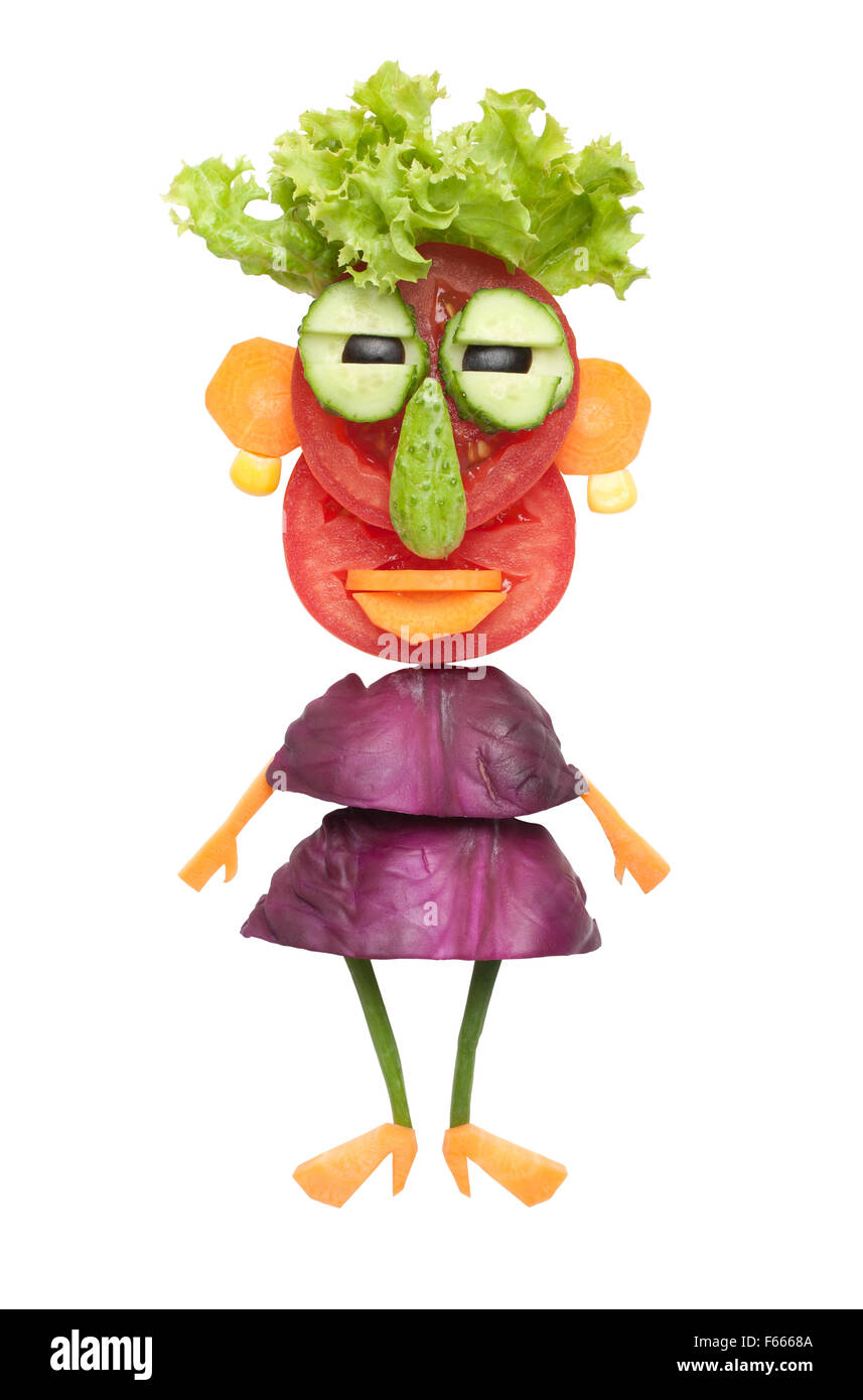 Funny vegetables woman hi-res stock photography and images - Alamy