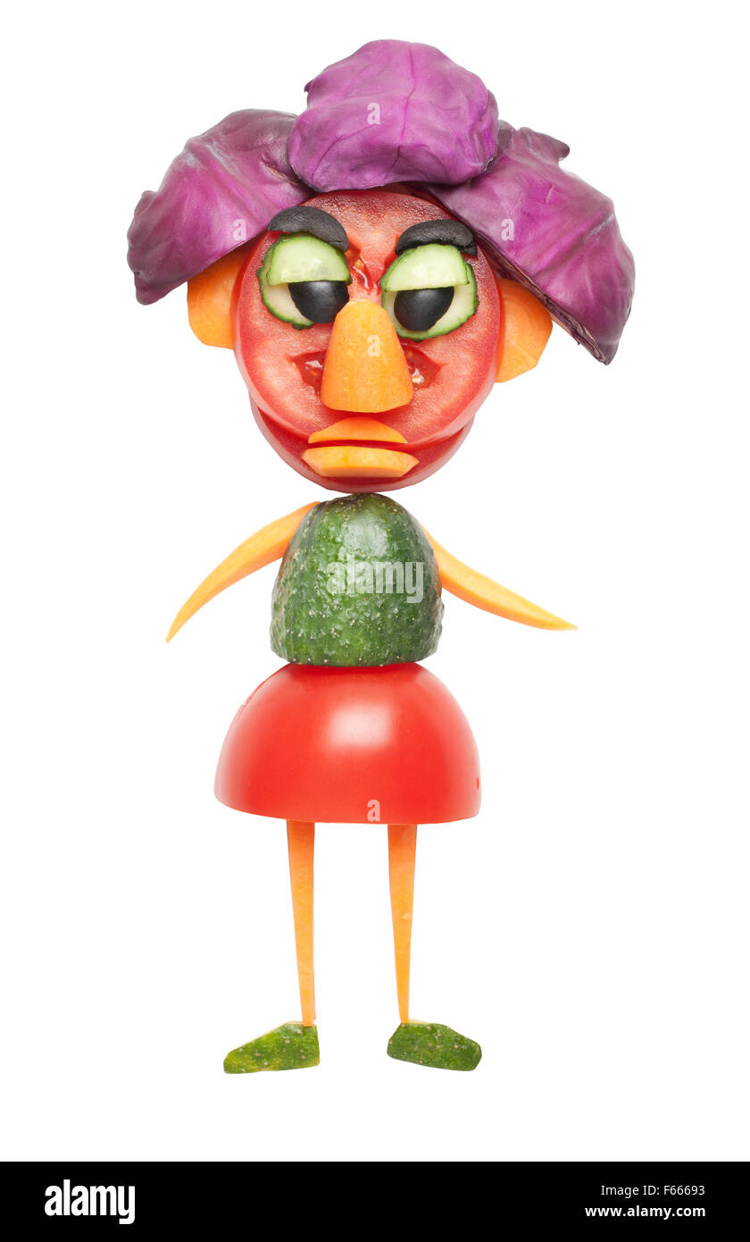 Girl made of vegetables Stock Photo - Alamy