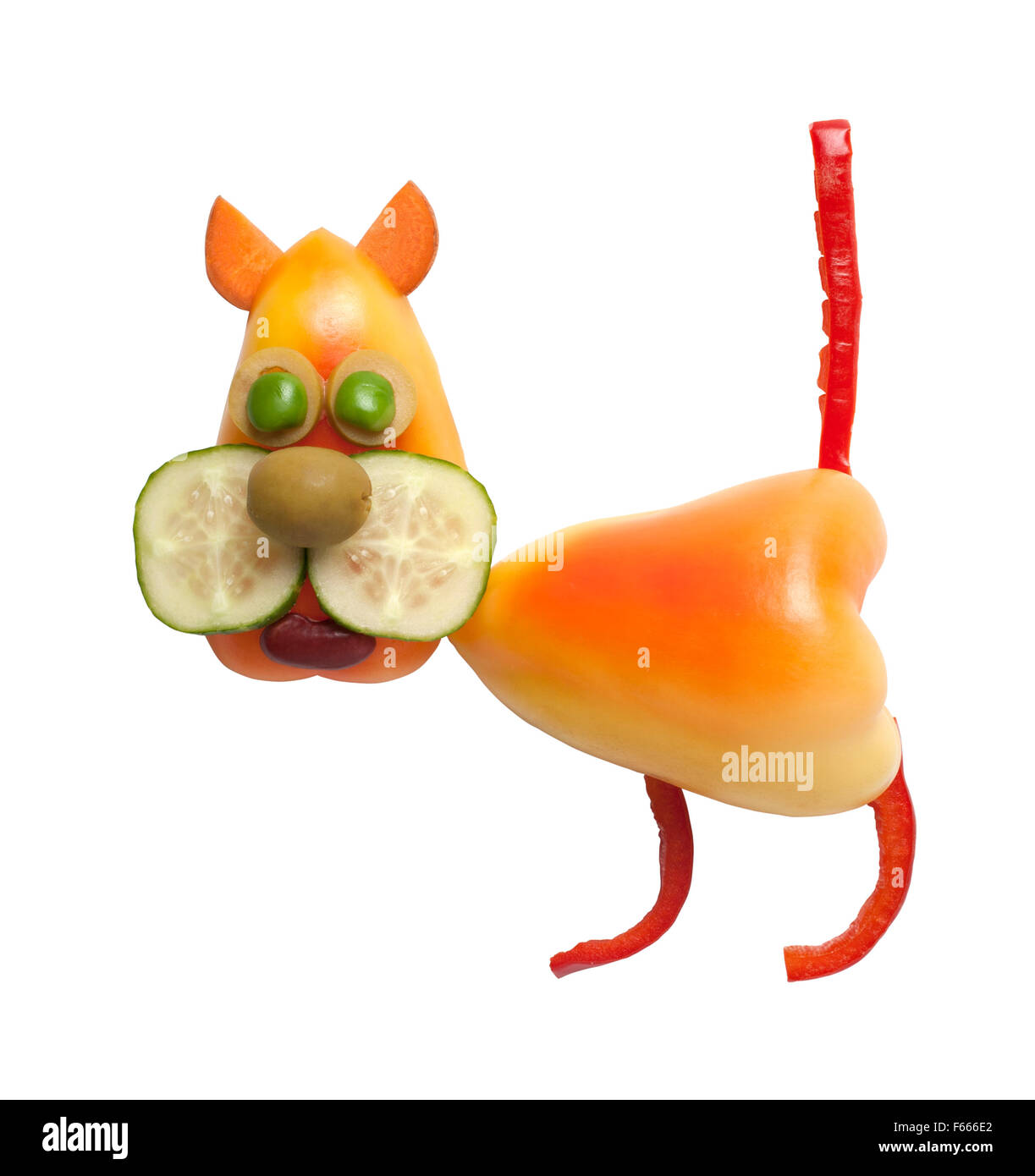 Funny cat made of pepper Stock Photo - Alamy