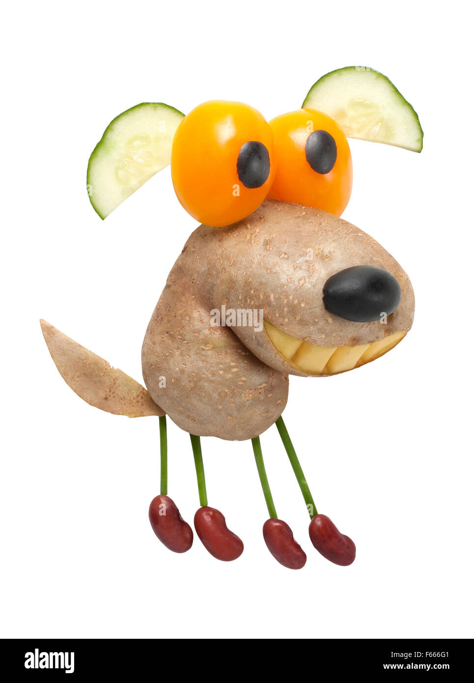 Dog made of potato Stock Photo - Alamy
