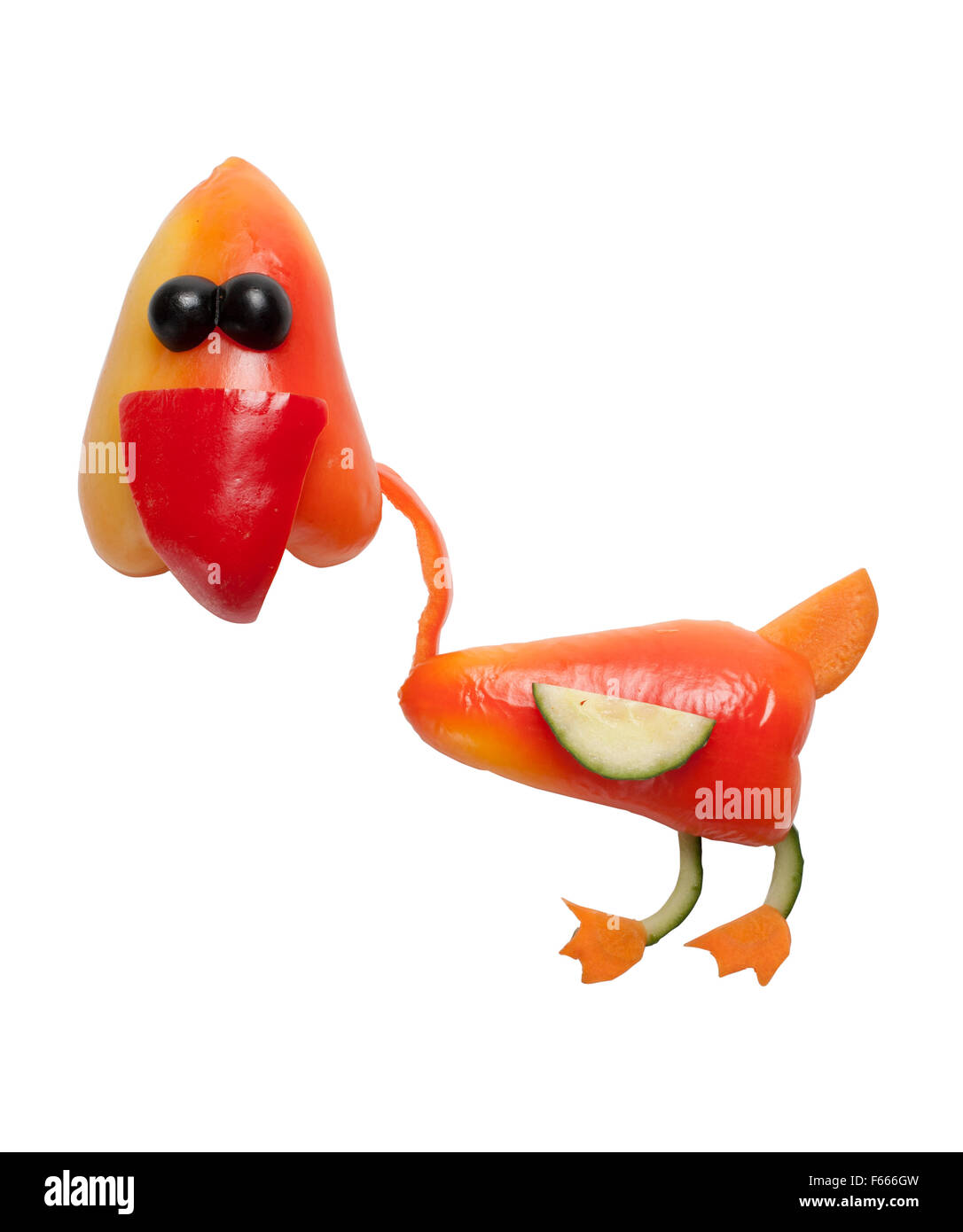 Goose made of pepper Stock Photo - Alamy