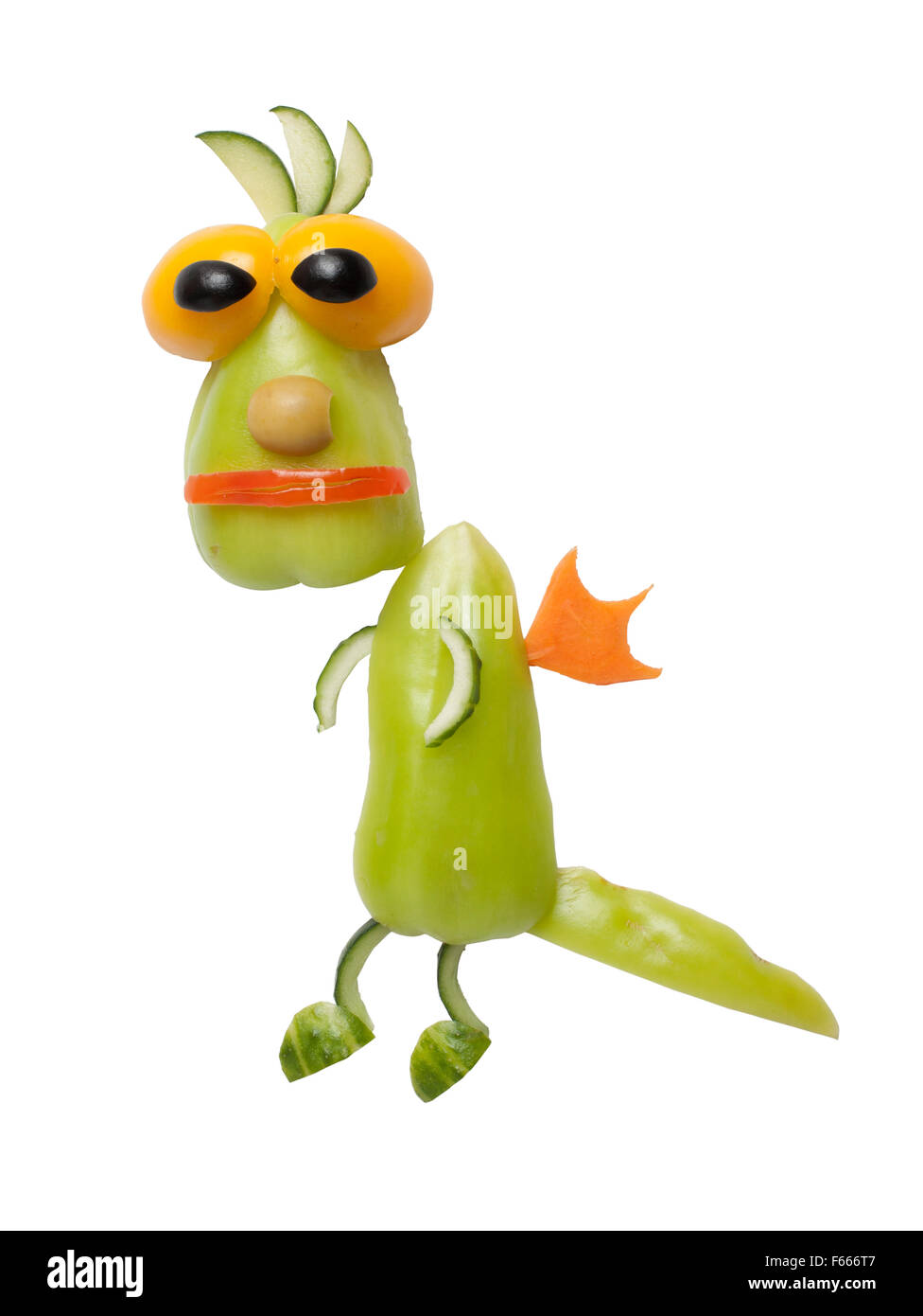 Dragon made of vegetables Stock Photo - Alamy