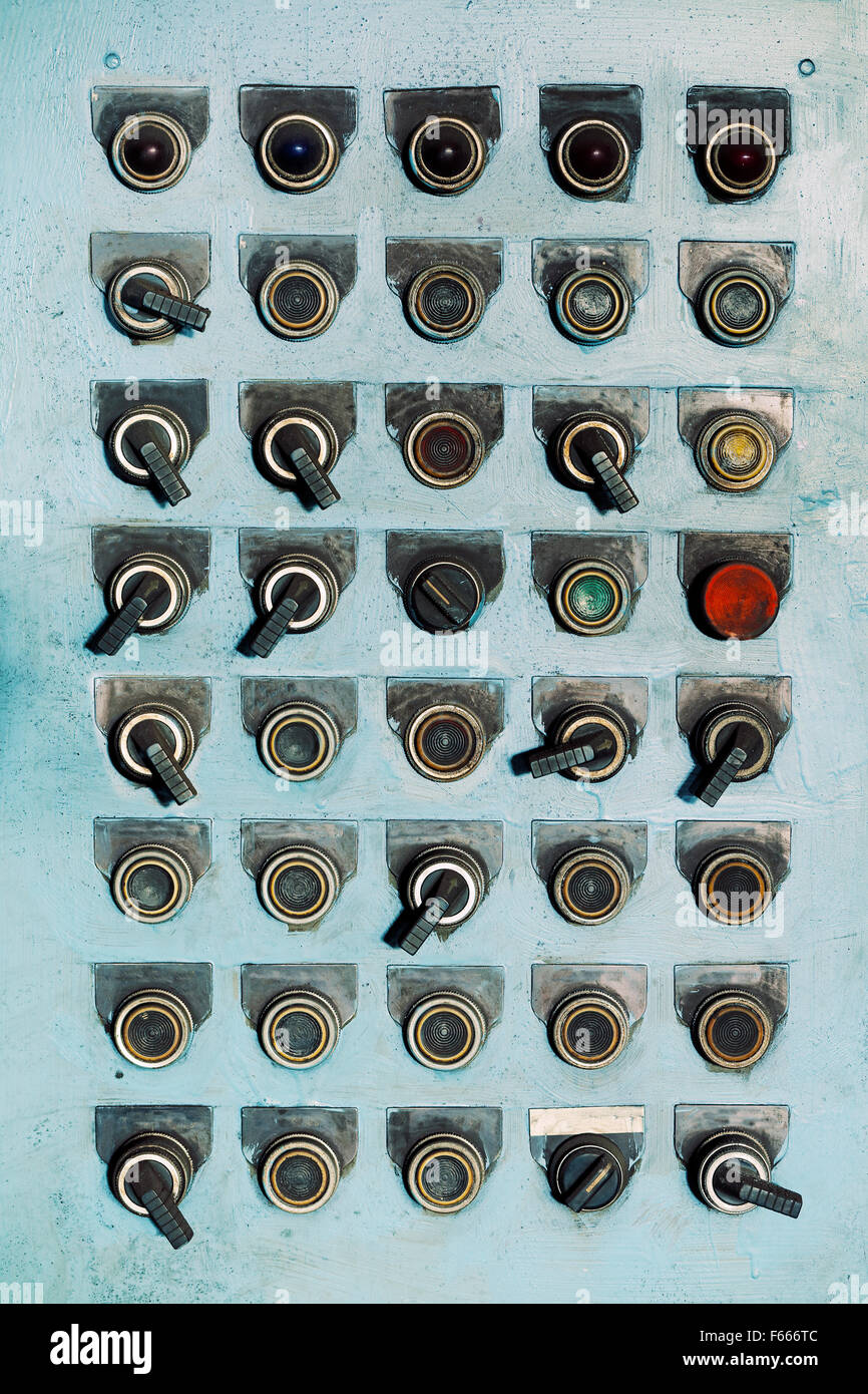 Old button light switches hi-res stock photography and images - Alamy