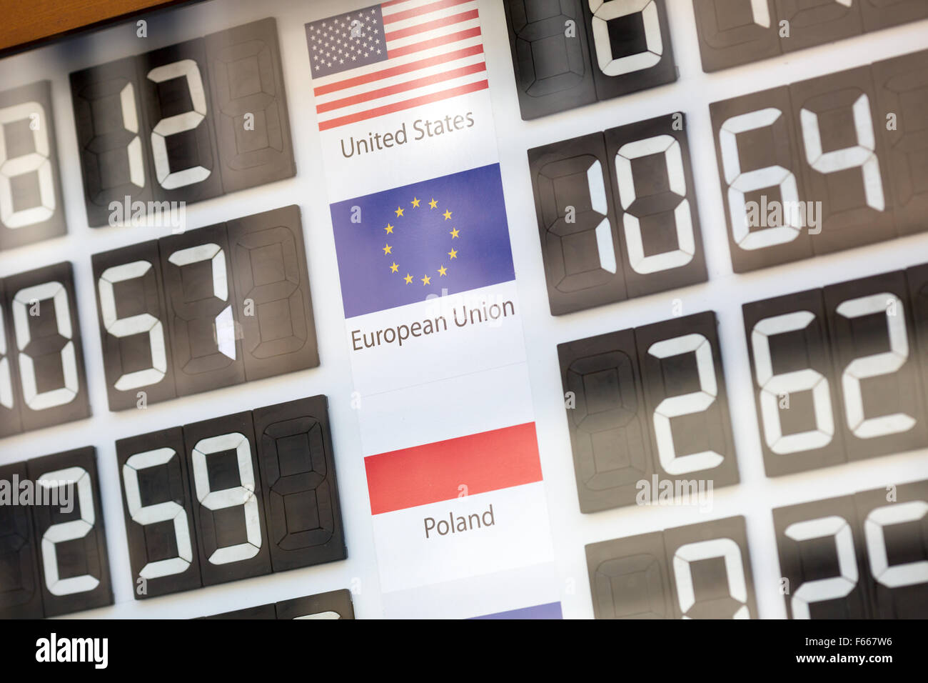 Currency exchange - world currency rates Stock Photo - Alamy