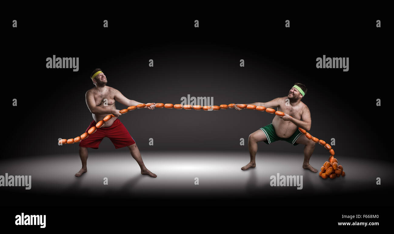 Two fat men hi-res stock photography and images - Alamy