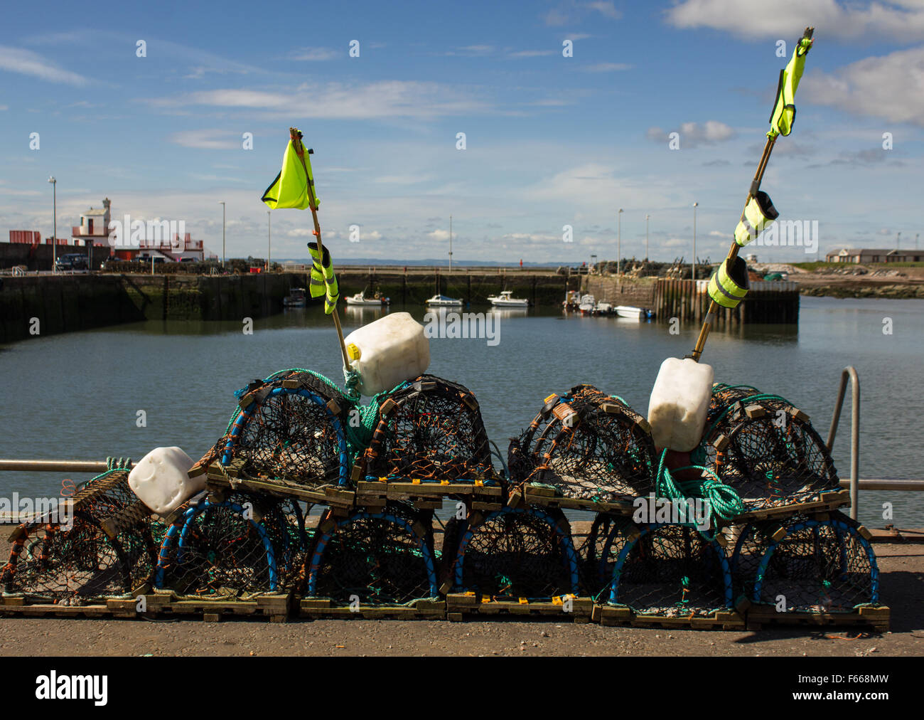 Flags for lobster pots hi-res stock photography and images - Alamy