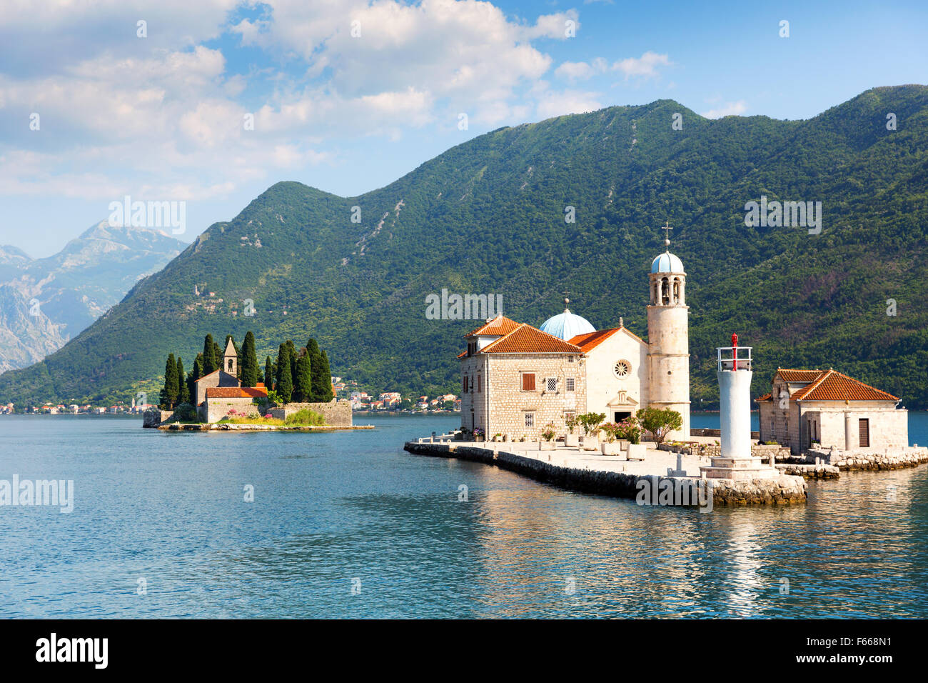 Islands with churches in the sea Stock Photo - Alamy