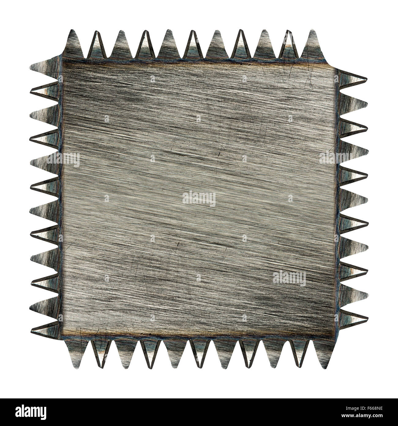 Toothed metal plate Cut Out Stock Images & Pictures - Alamy
