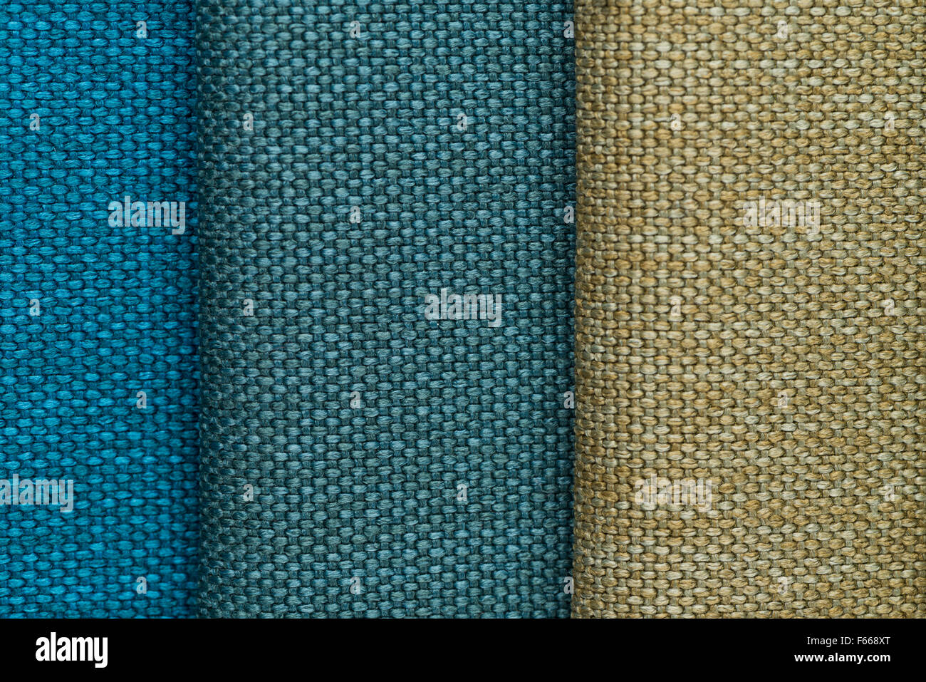 Closeup detail of multi color fabric texture samples Stock Photo - Alamy