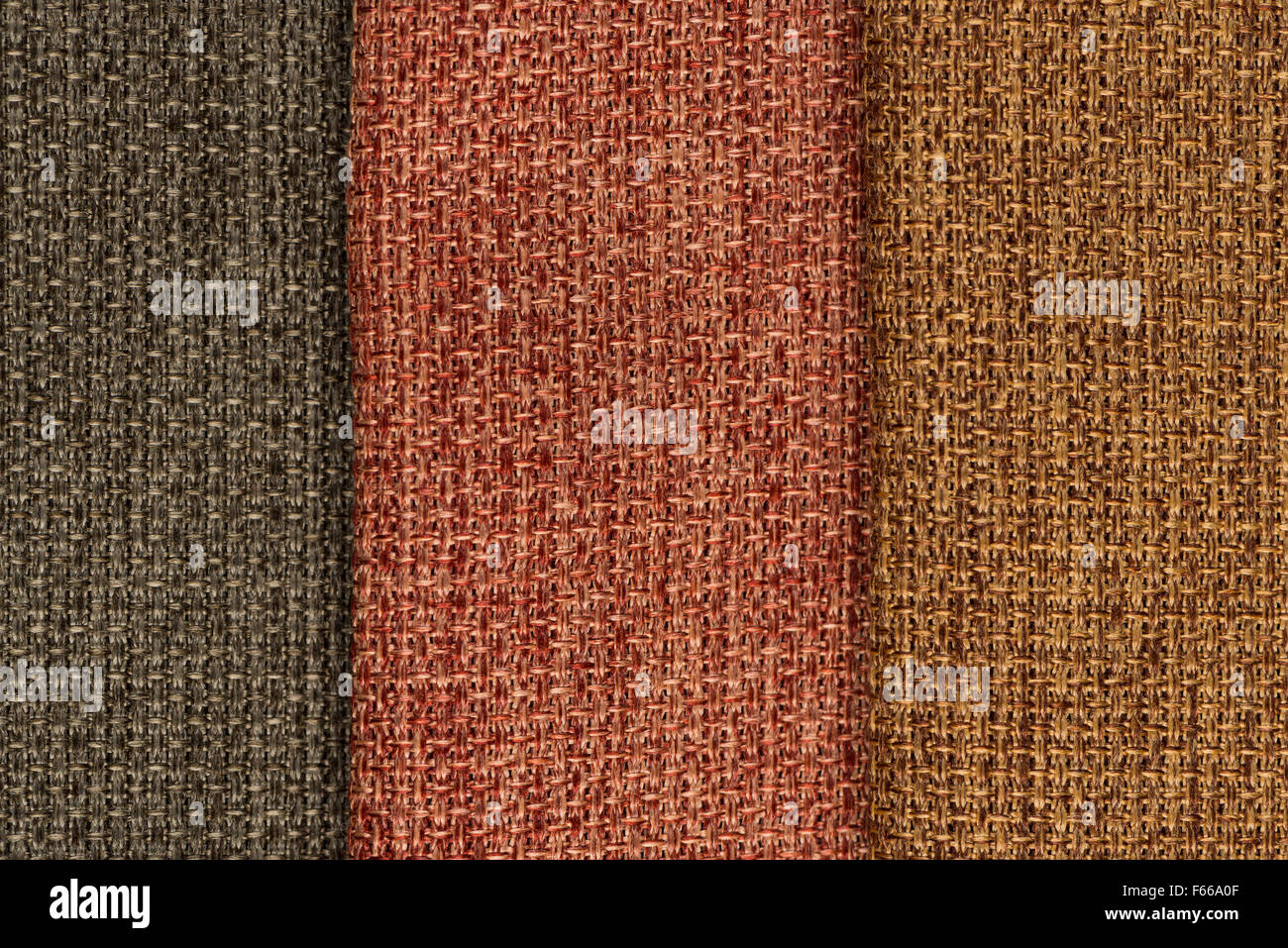 Closeup detail of multi color fabric texture samples Stock Photo - Alamy