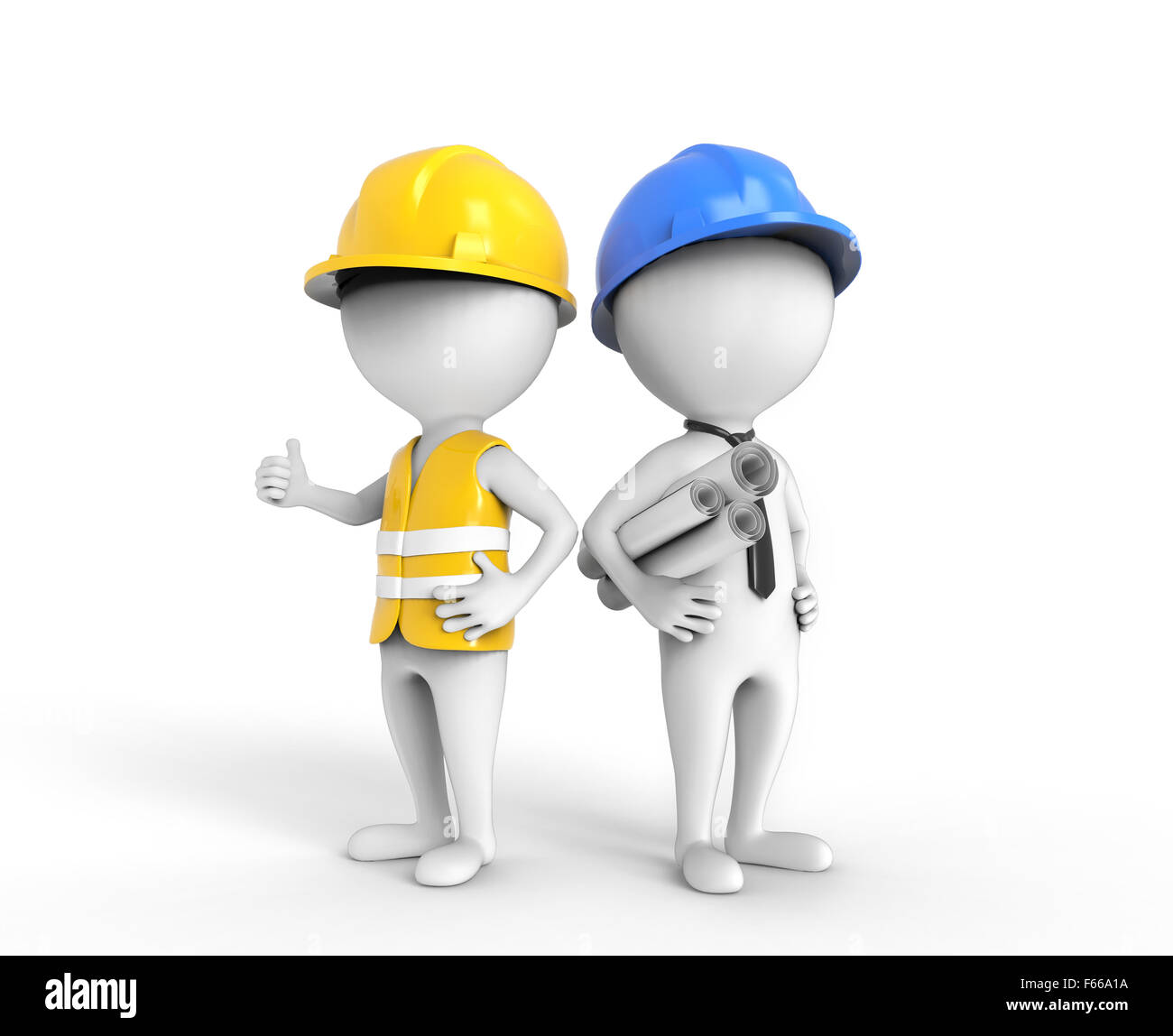 Two engineers thinking Stock Photo - Alamy