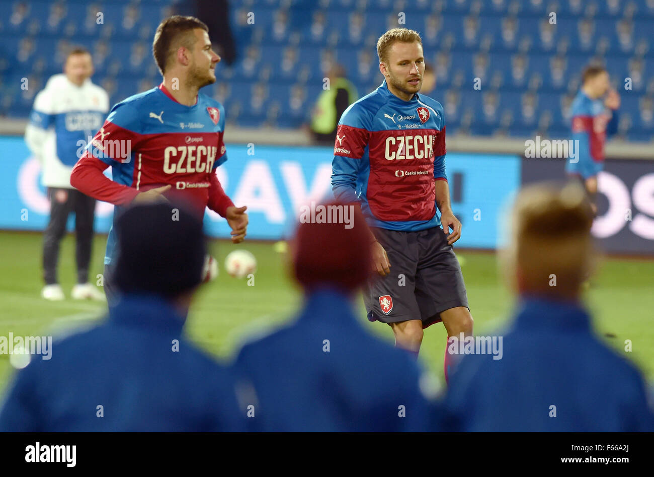 Prague, Czech Republic. 12th Nov, 2015. Czech national team players ...