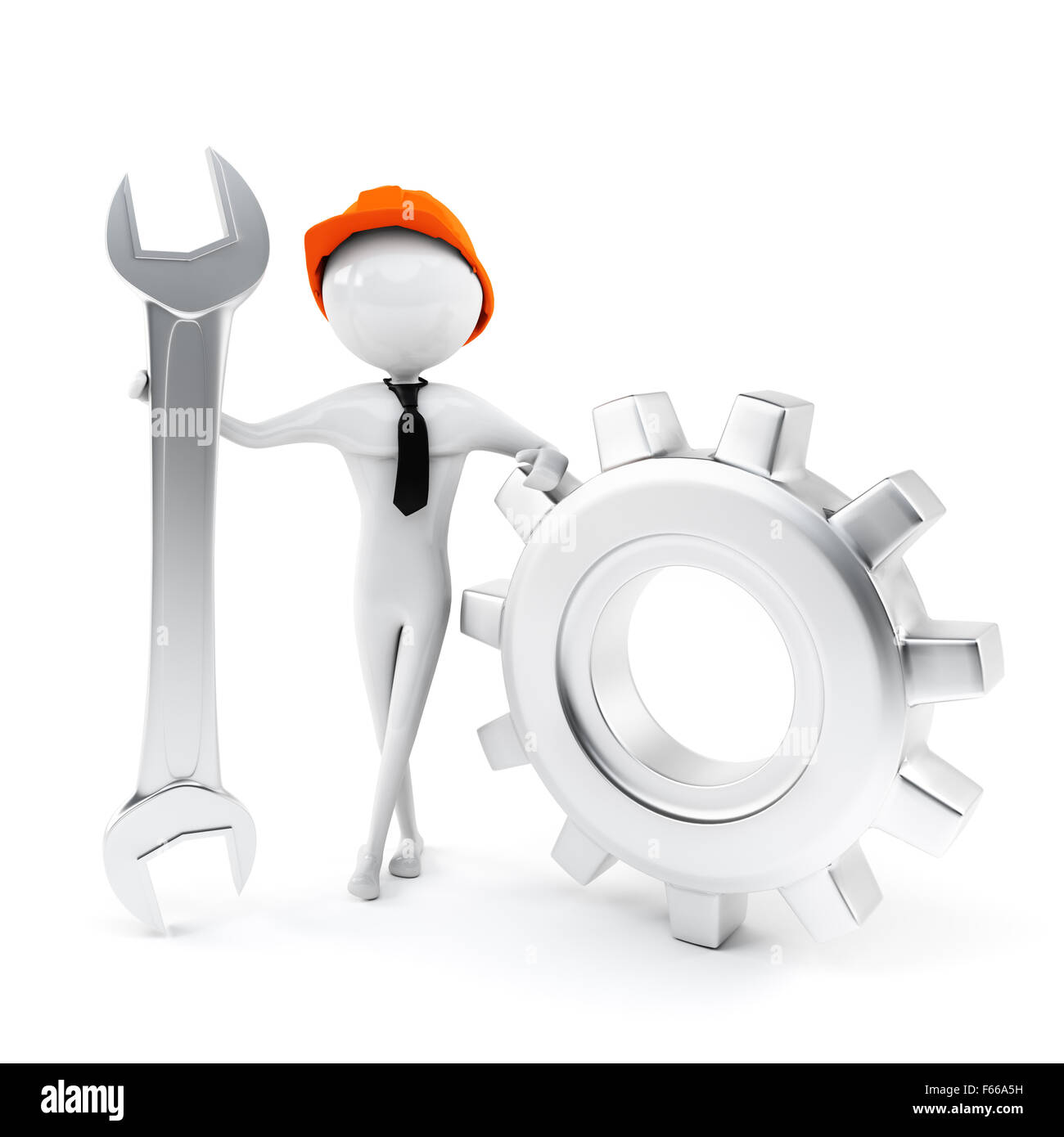 Man holding big spanner hi-res stock photography and images - Alamy