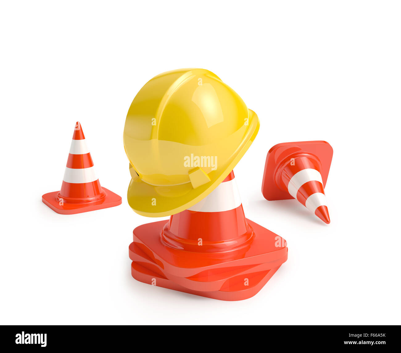 Traffic cones helmet build Cut Out Stock Images & Pictures - Alamy