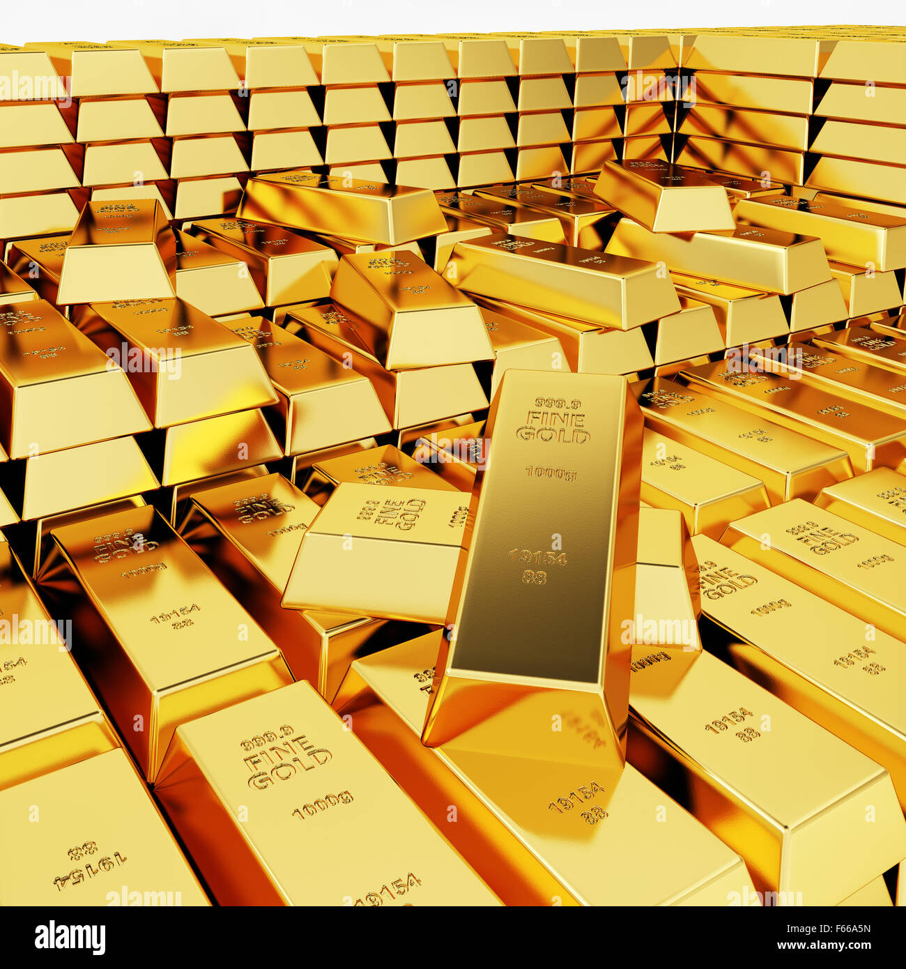 Gold ingot 3d render hi-res stock photography and images - Alamy