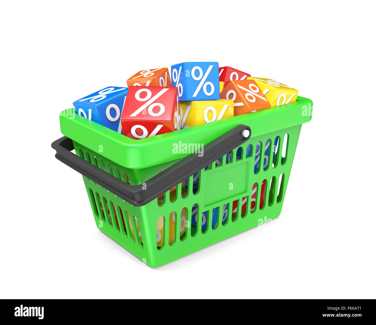 Red shopping basket 3d Cut Out Stock Images & Pictures - Alamy