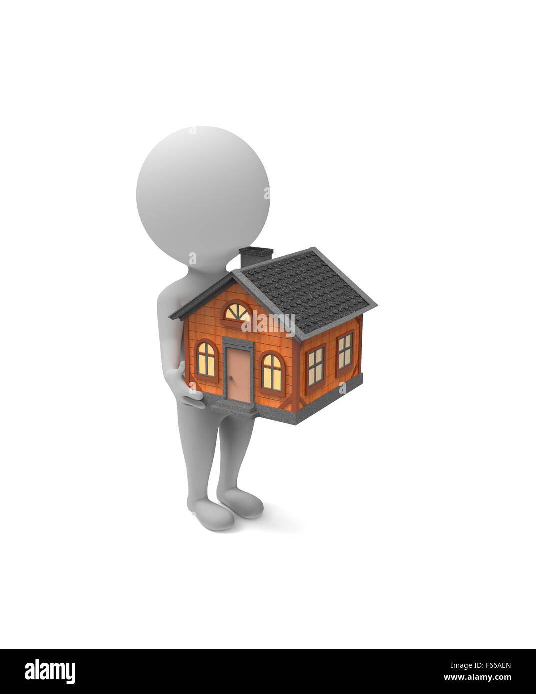 Person holds white red Cut Out Stock Images & Pictures - Alamy