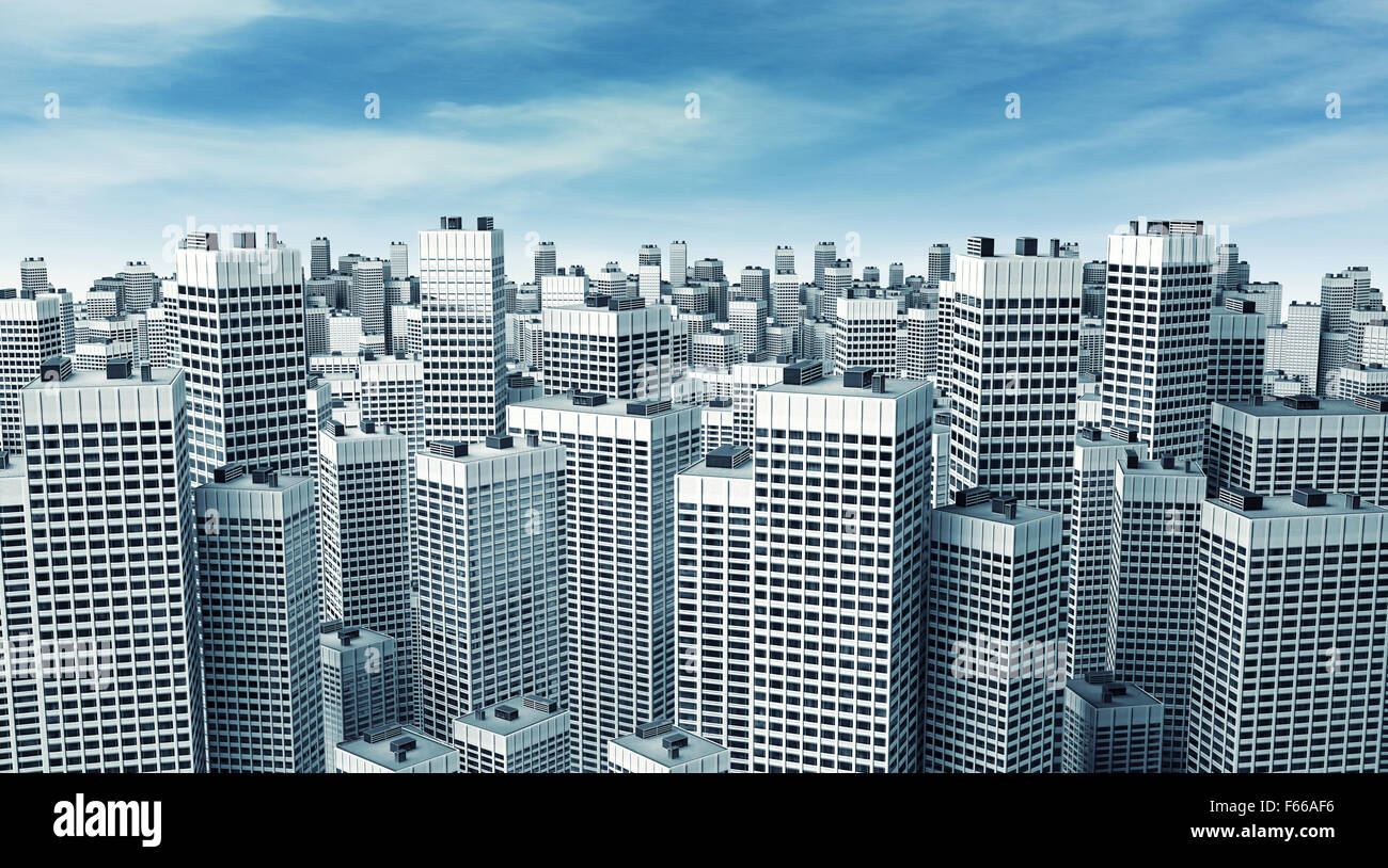 Many modern buildings Stock Photo - Alamy