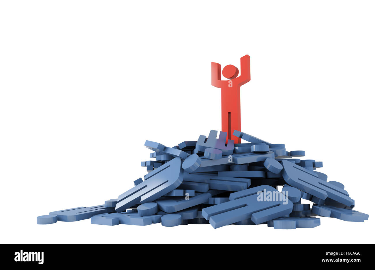 Picture of a happy winner Stock Photo - Alamy