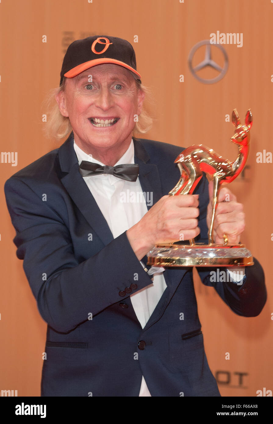 Berlin, Germany. 12th Nov, 2015. Comedian Otto Waalkes receives the ...