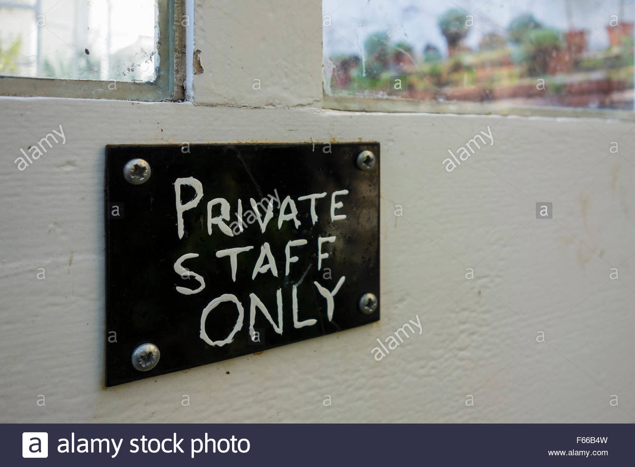 Staff Only High Resolution Stock Photography and Images - Alamy