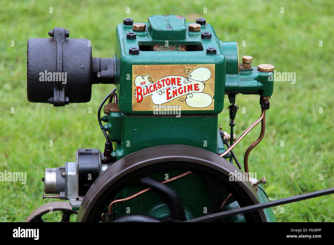 Diesel agricultural engine built by Blackstone & Co Stock Photo - Alamy