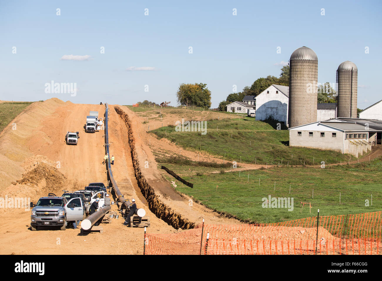A gas pipeline is being constructed in Drumore Township, Lancaster ...