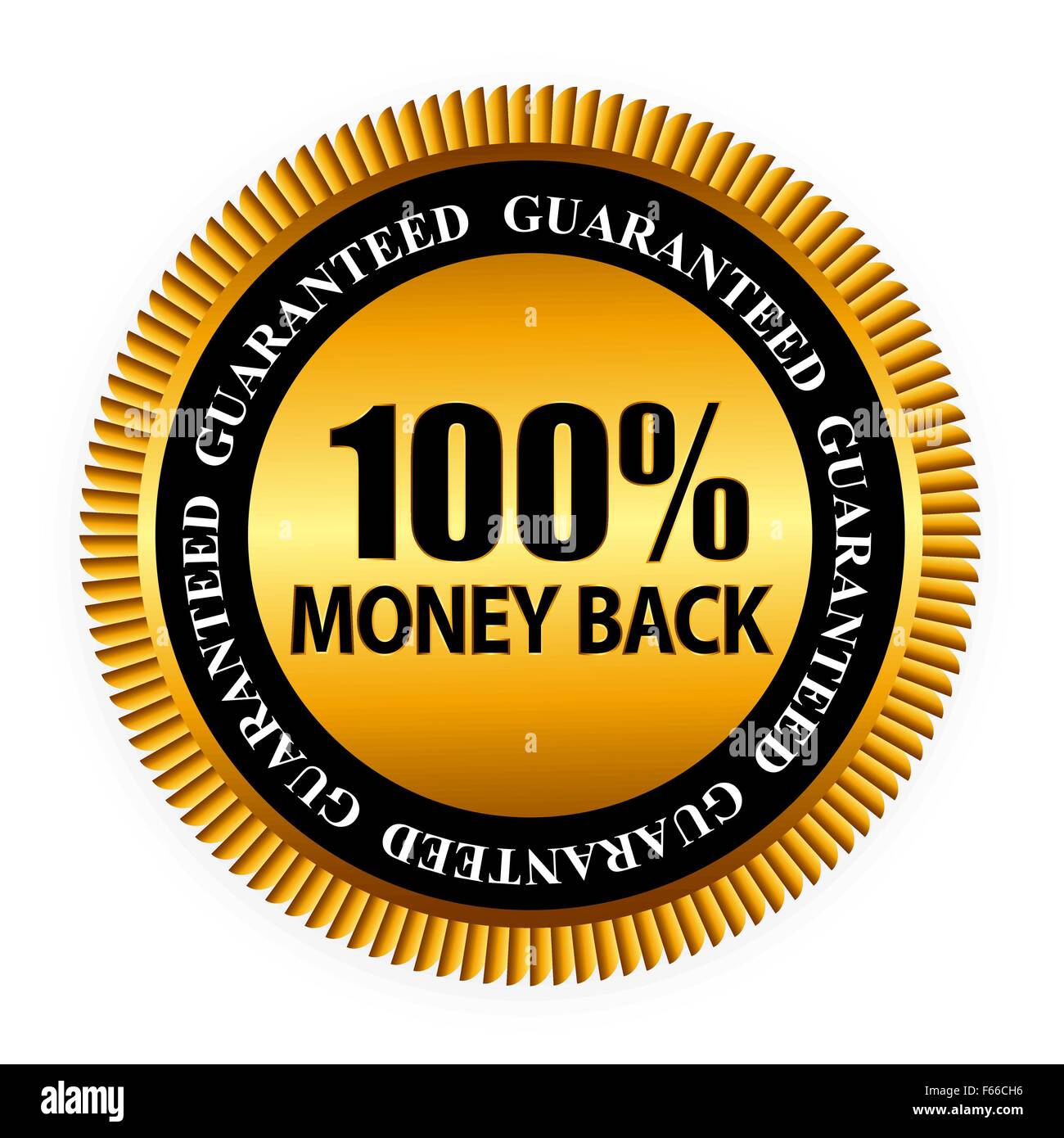 Vector Money Back Guarantee Gold Sign, Label Stock Vector Image & Art ...