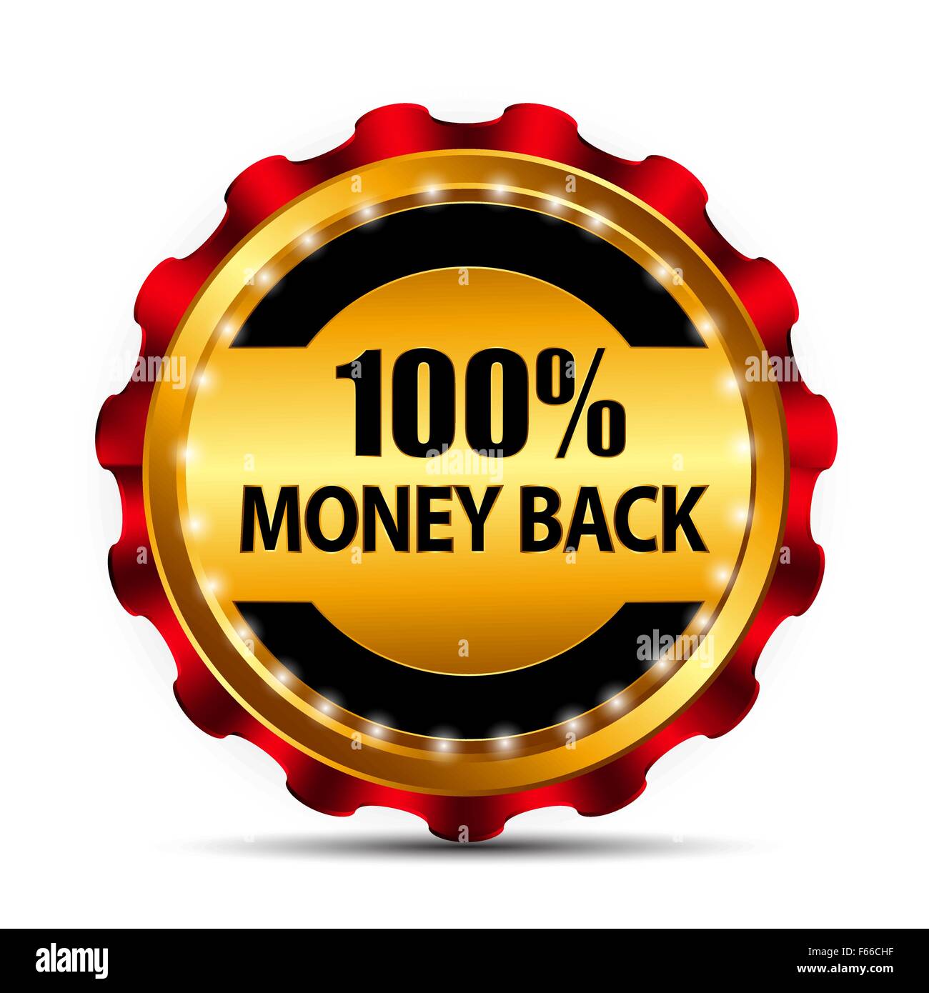 Vector Money Back Guarantee Gold Sign, Label Stock Vector Image & Art ...