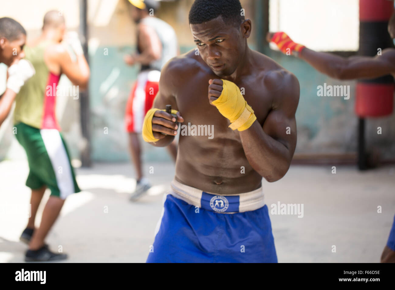 Cuban boxers in training hi-res stock photography and images - Alamy